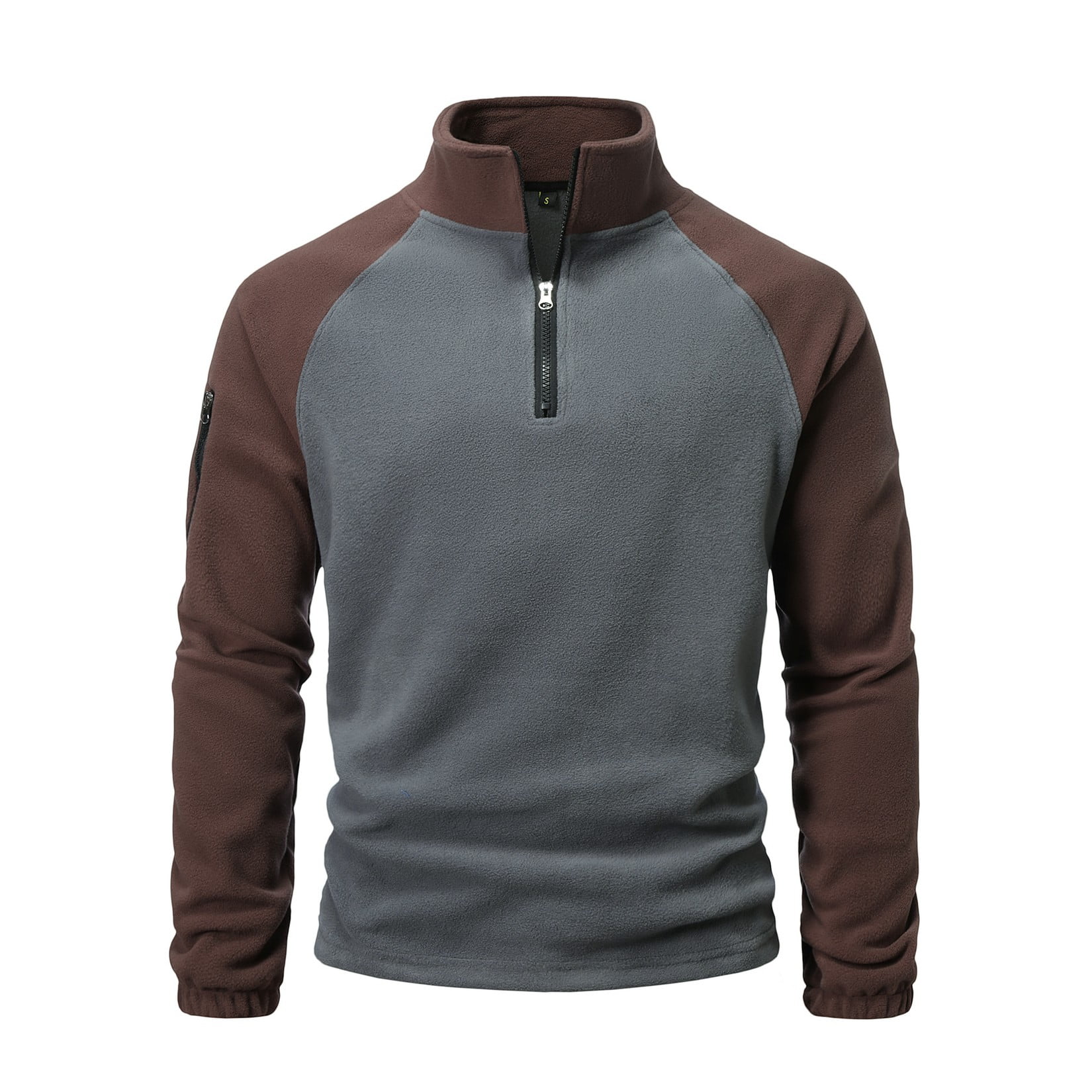 Defitshape Men's Pull Over Fashion Sweatshirts Cold Weather Quarter Zip ...