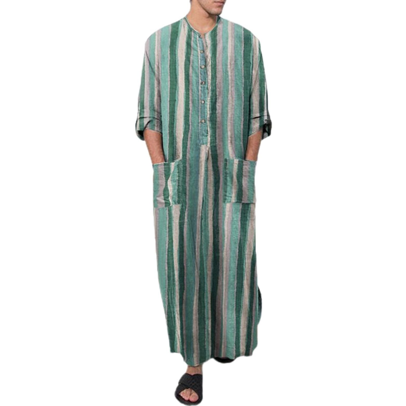 Defitshape Men's Summer Plus Size Pajamas Spring Pjs Fall Billowy Patch ...