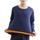 Defitshape Men's Thermal Shirt Warm Underwear Top Winter Base Layer ...