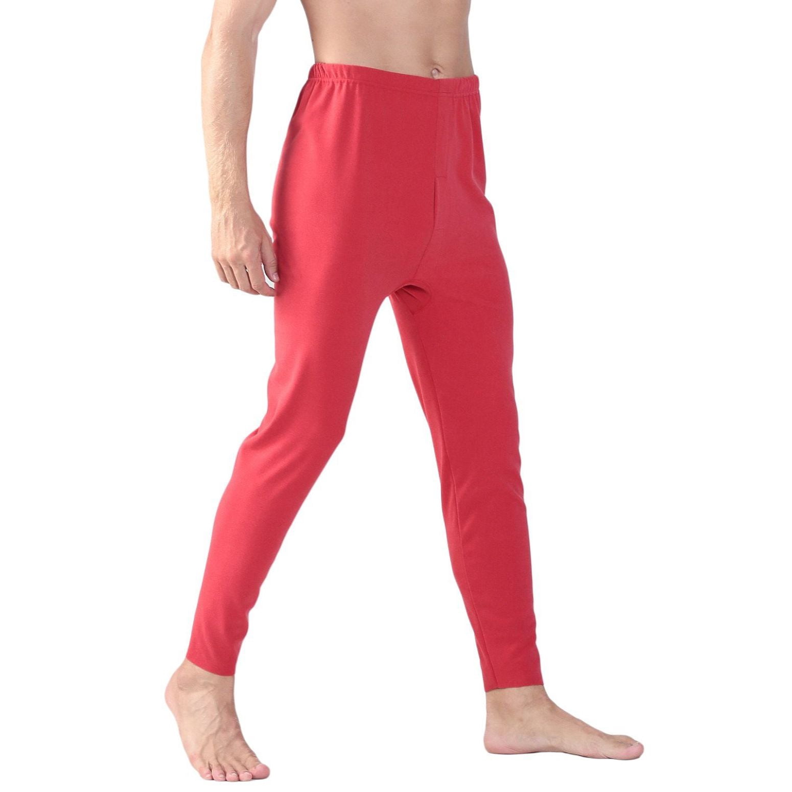 Defitshape Men's Warm Thermal Pants Fleece Cold Weather Base Layer ...
