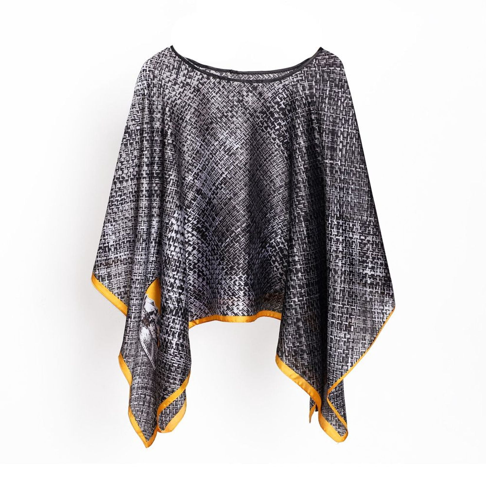 Defitshape Women's Chiffon Pashmina Shawl Top Soft Shawl Boho Boat Neck ...