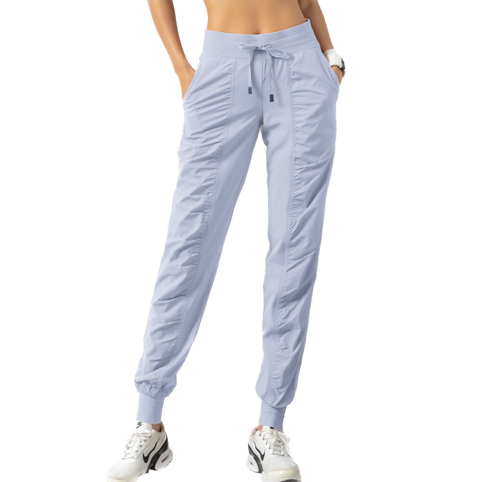 Defitshape Women's Hiking Fashion Sweat Pants Workout Sweatpants Jogger ...