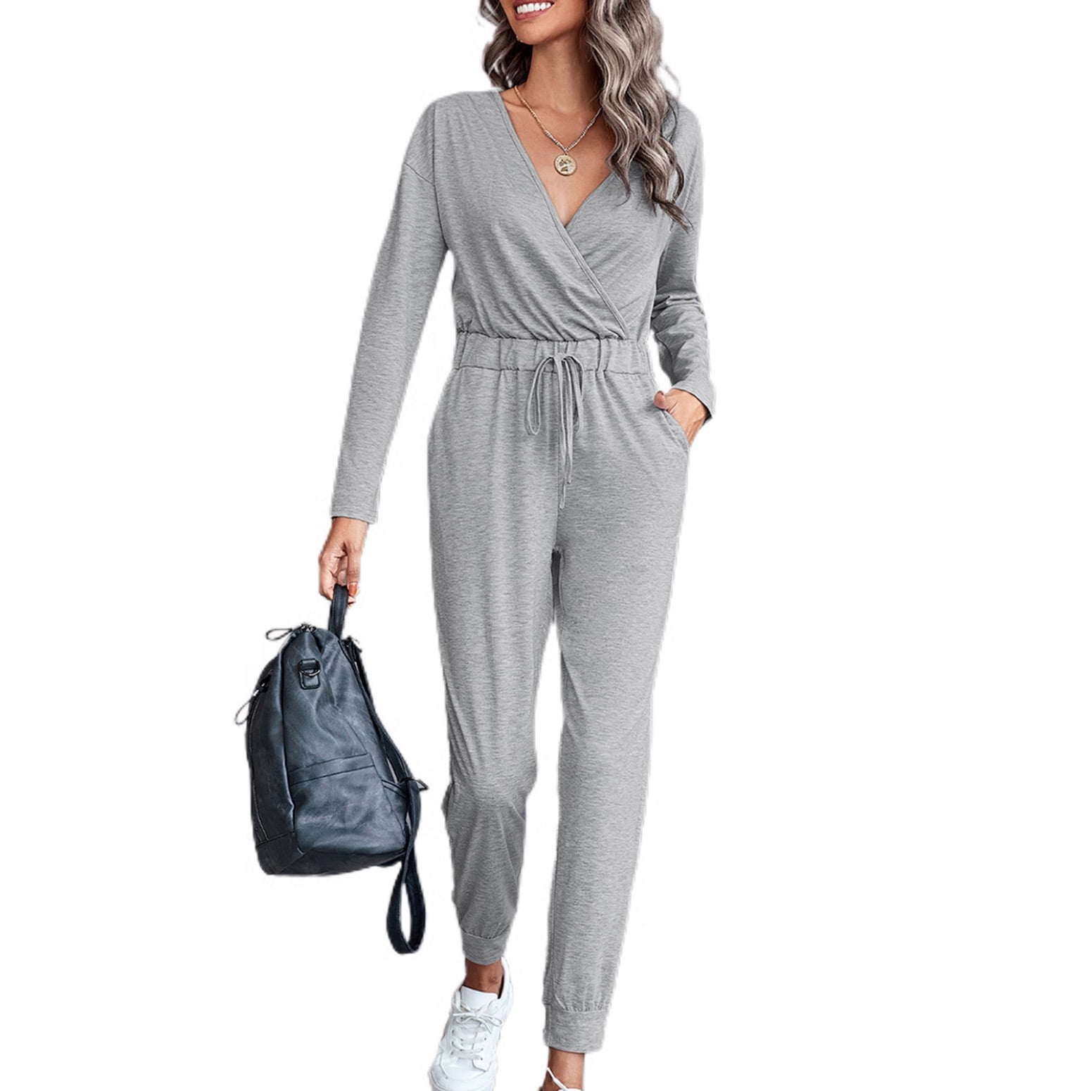 Defitshape Women's Sexy Jumpsuit Summer Beach Jumpsuits Fall Fitted ...