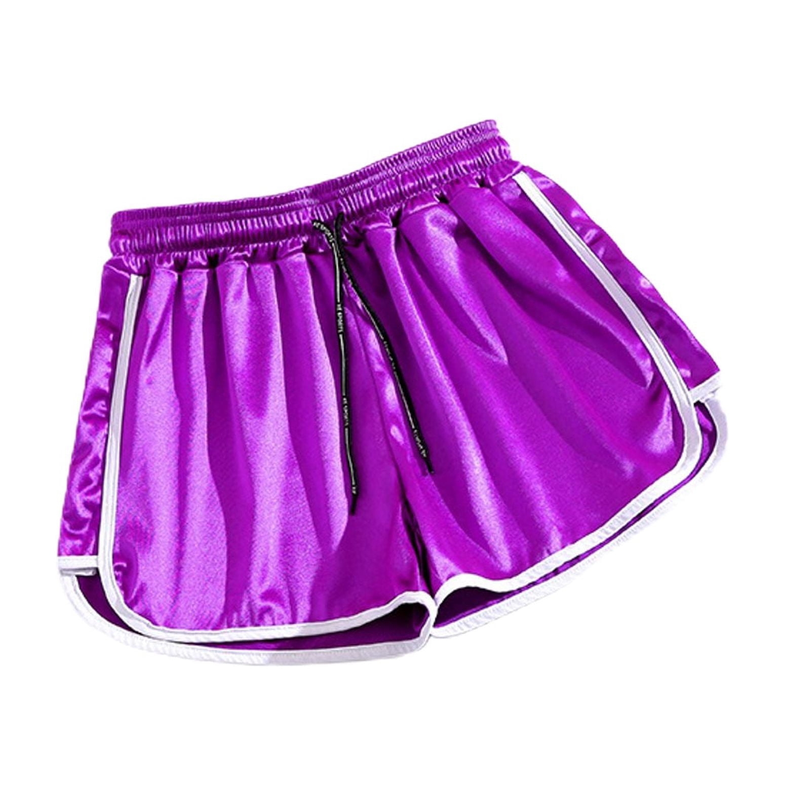 Defitshape Women's Yoga Shorts Gym Booty Shorts Running Summer Mid Rise ...