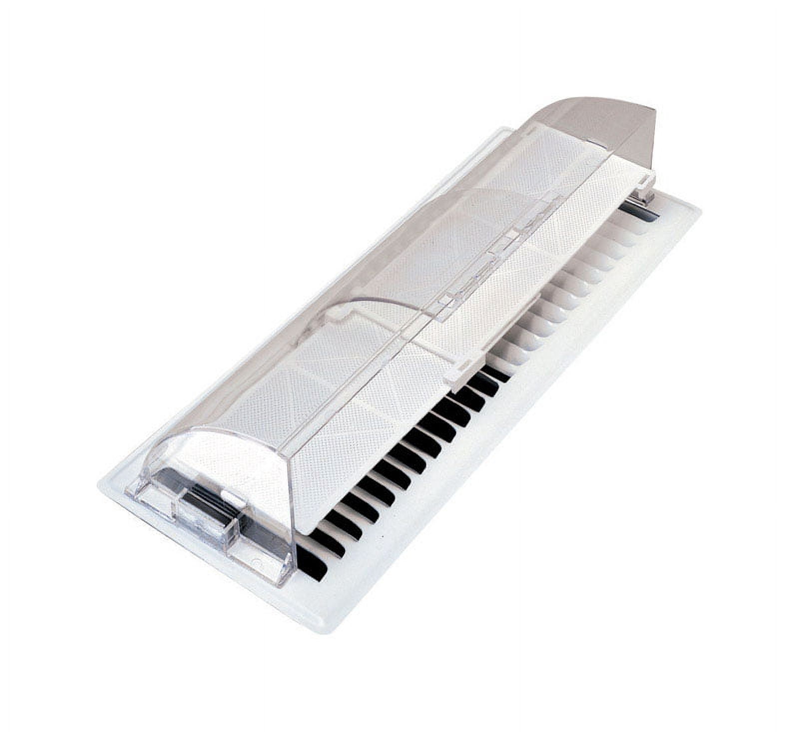 Deflect-O Jordan 4 in. H X 9-1/5 in. W 1-Way Clear Plastic Air ...