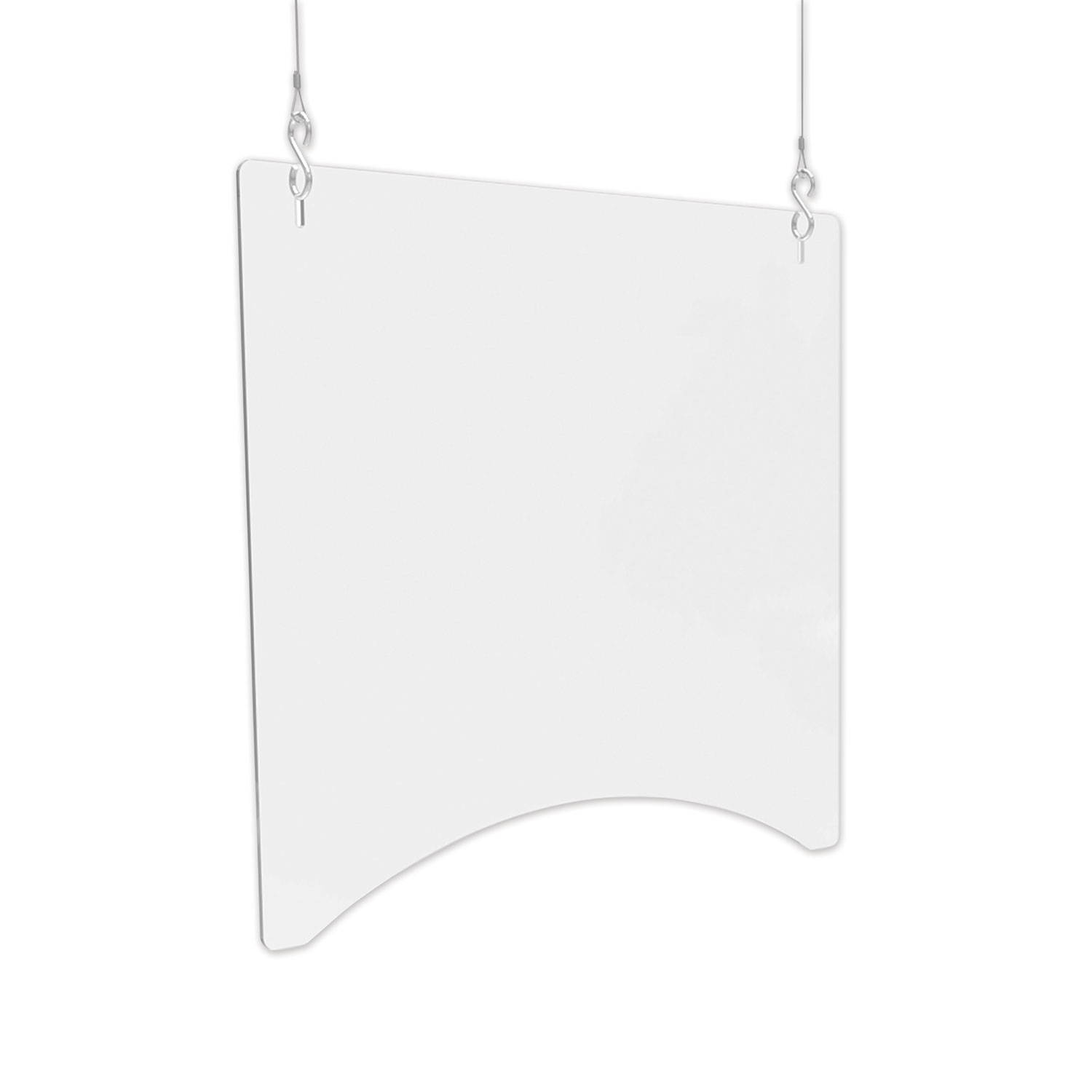 deflecto Hanging Barrier 23.75x23.75 Polycarbonate CL PBCHPC2424 ...