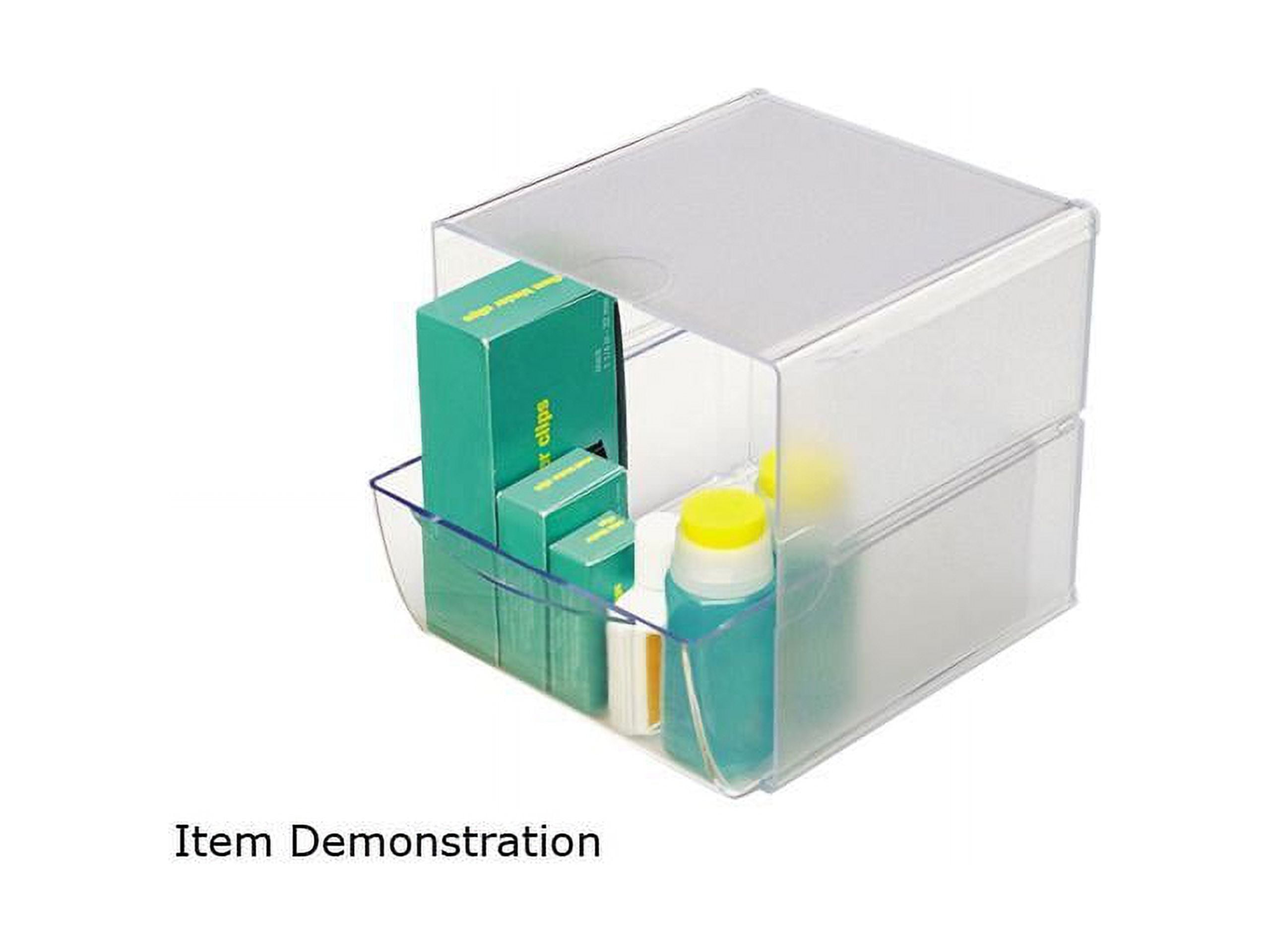 Deflect-o 350801 Desk Cube with Drawer, Clear, 7-1/8 x 6 x 6 - Walmart.com