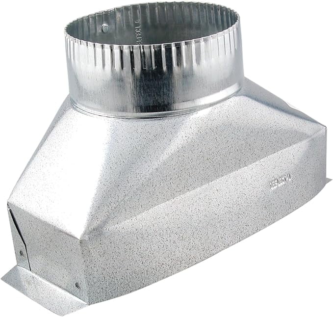 Deflect-o DGT35 Galvanized Round Transition (5"), No Size, As shown in ...