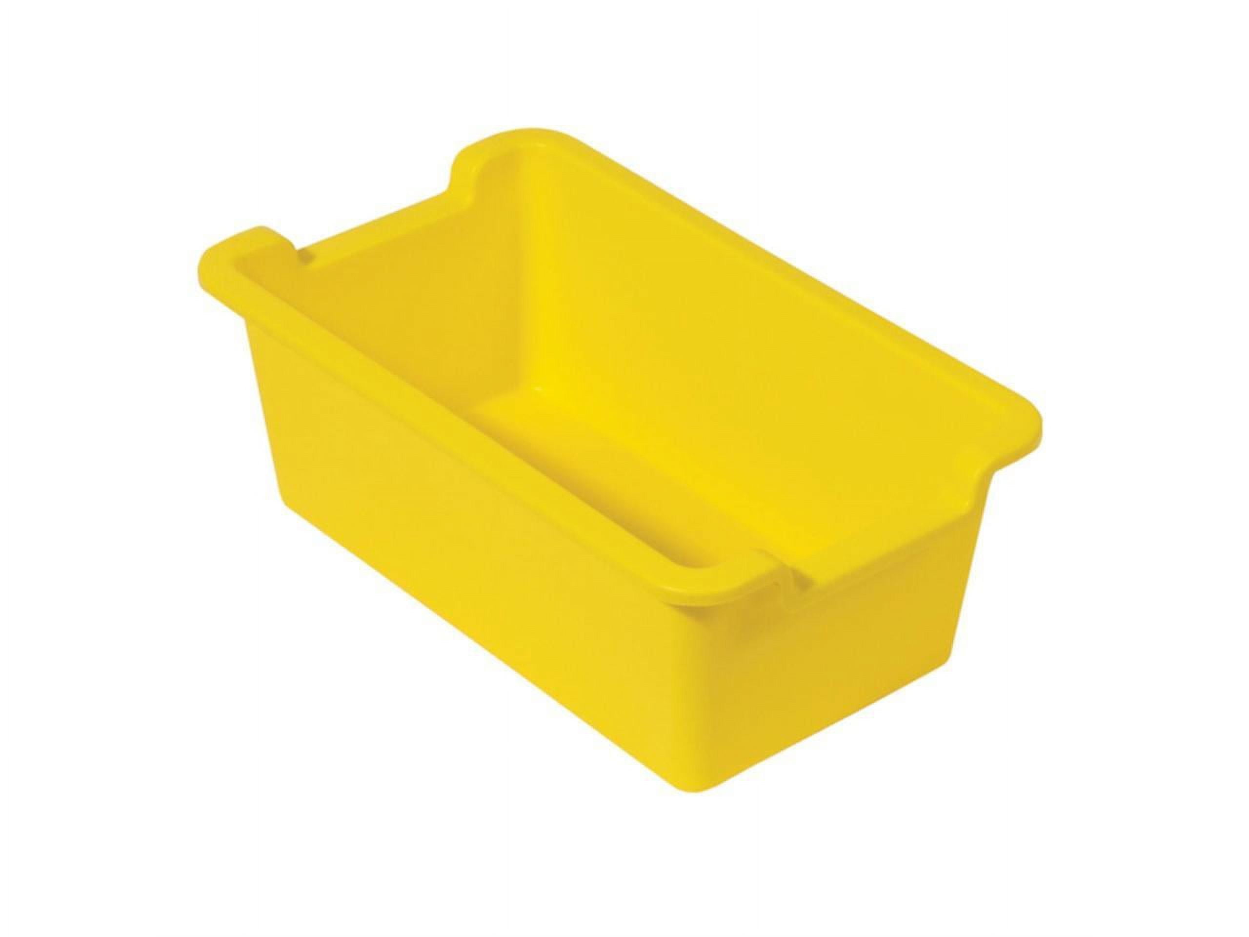 Deflecto 39510YEL Antimicrobial Kids Rectangular Storage Bin (Yellow ...