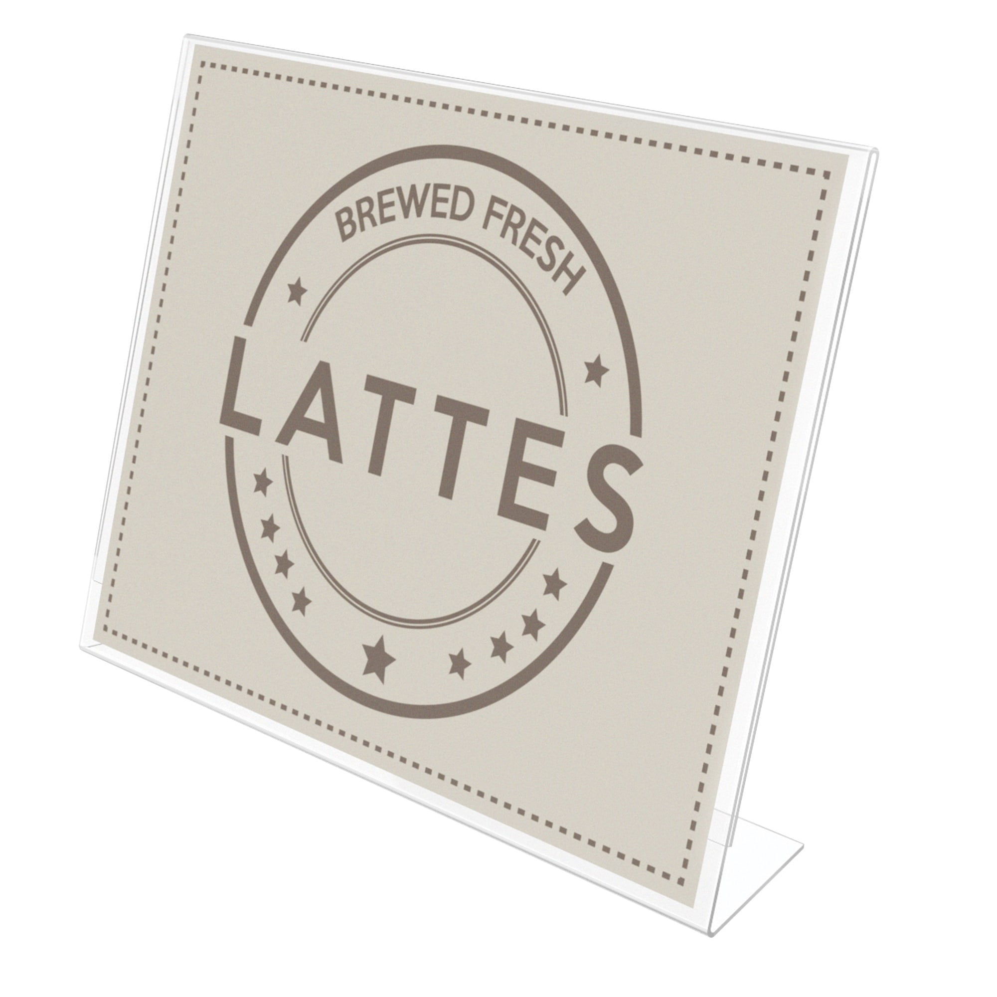 Deflecto® Anti-Glare Slanted Sign Holder, Landscape, 8 1/2" x 11 ...