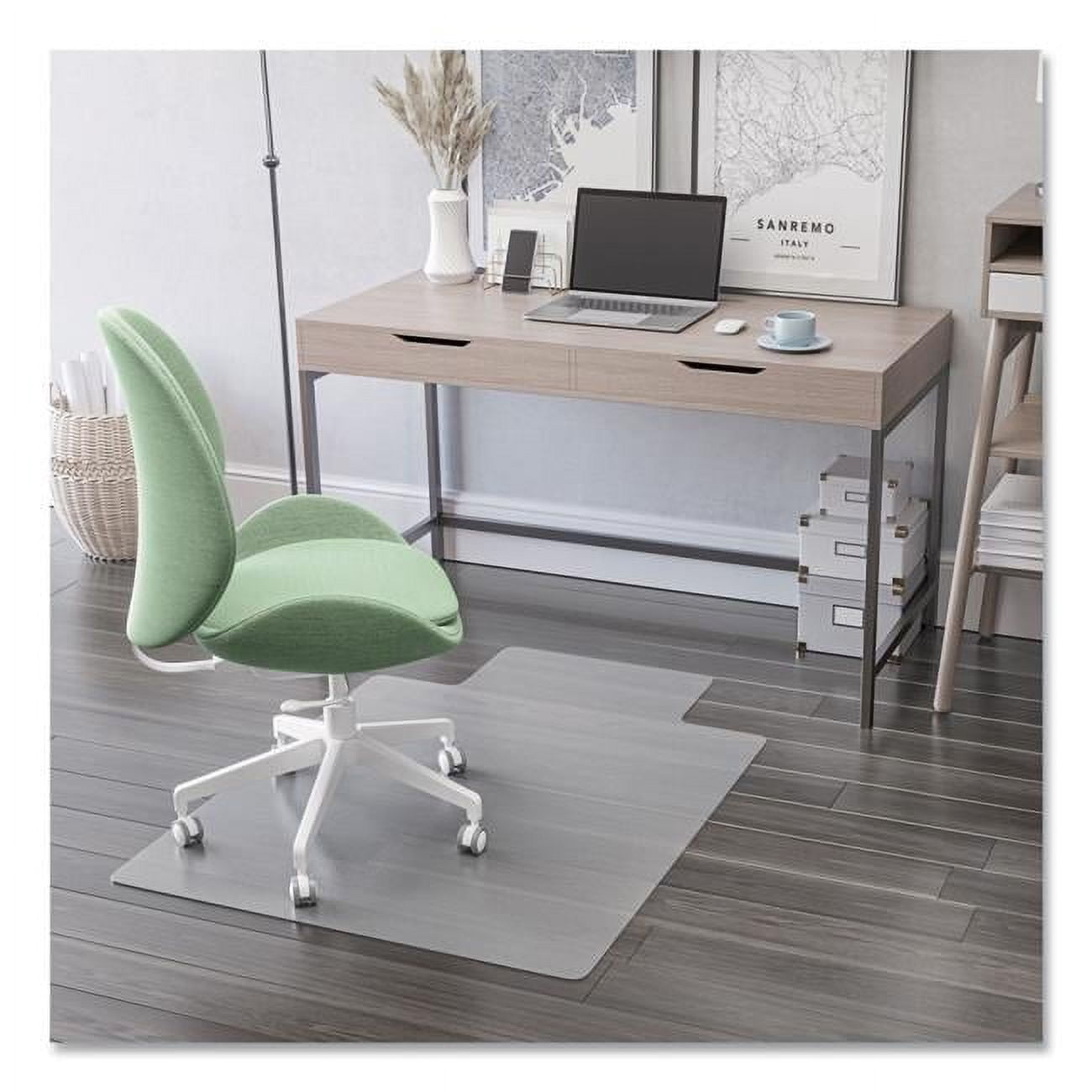 Deflecto Antimicrobial Chair Mat Rectangular 48 x 36 Clear CM2E112AM ...