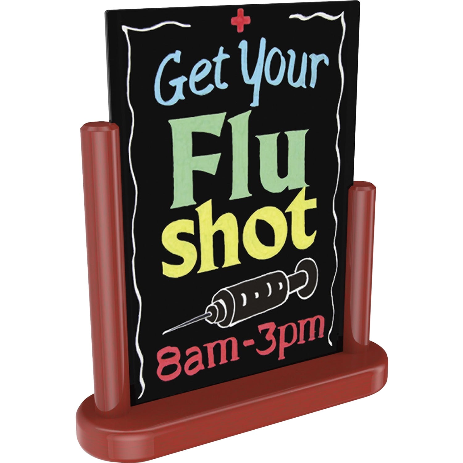 Deflecto, DEFELEMME, Double-sided Wet-erase Countertop Sign, 1 Each ...