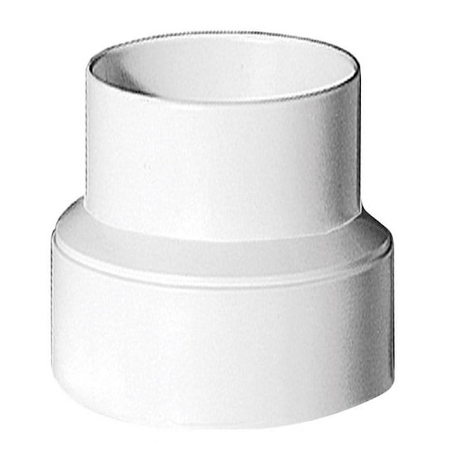 Deflecto Duct Plastic Increaser and Reducer, 4" to a 3",White, IRB43 ...