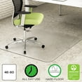Deflecto EnvironMat 46 x 60 Chair Mat for Hard Floor, Rectangular ...