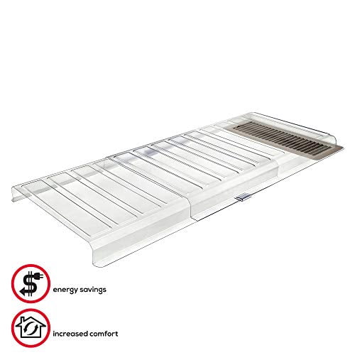 Deflecto Furniture Deflector Air Vent Extender, Linking Clips and Tape ...