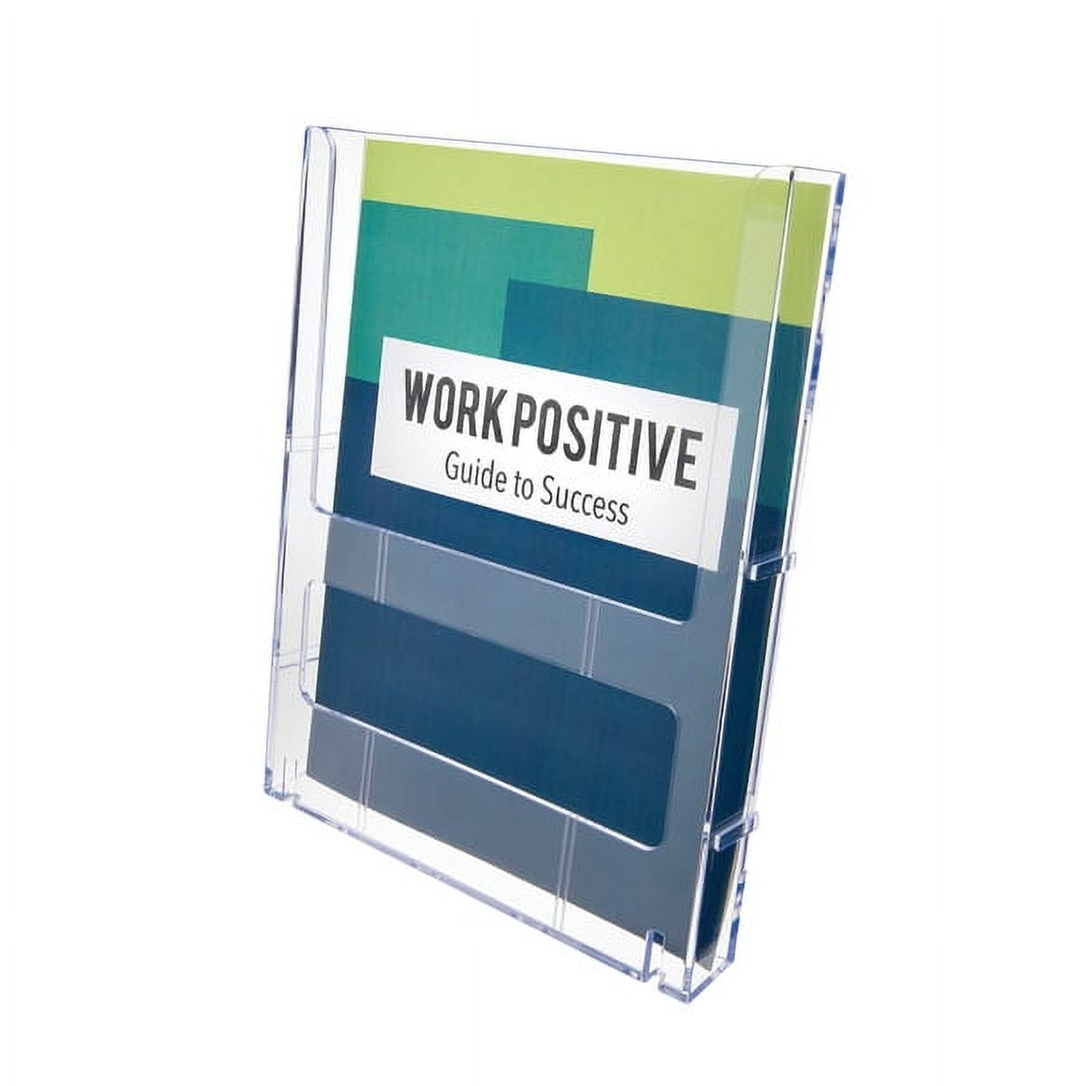 Deflecto® Lit Loc® Interlocking Magazine Size Literature Display, 11 1/ ...