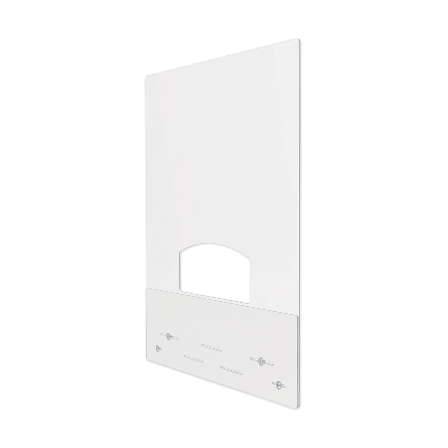 Deflecto Mounting Pass Thru Safety Barrier Polycarbonate Clear 2/Ctn ...
