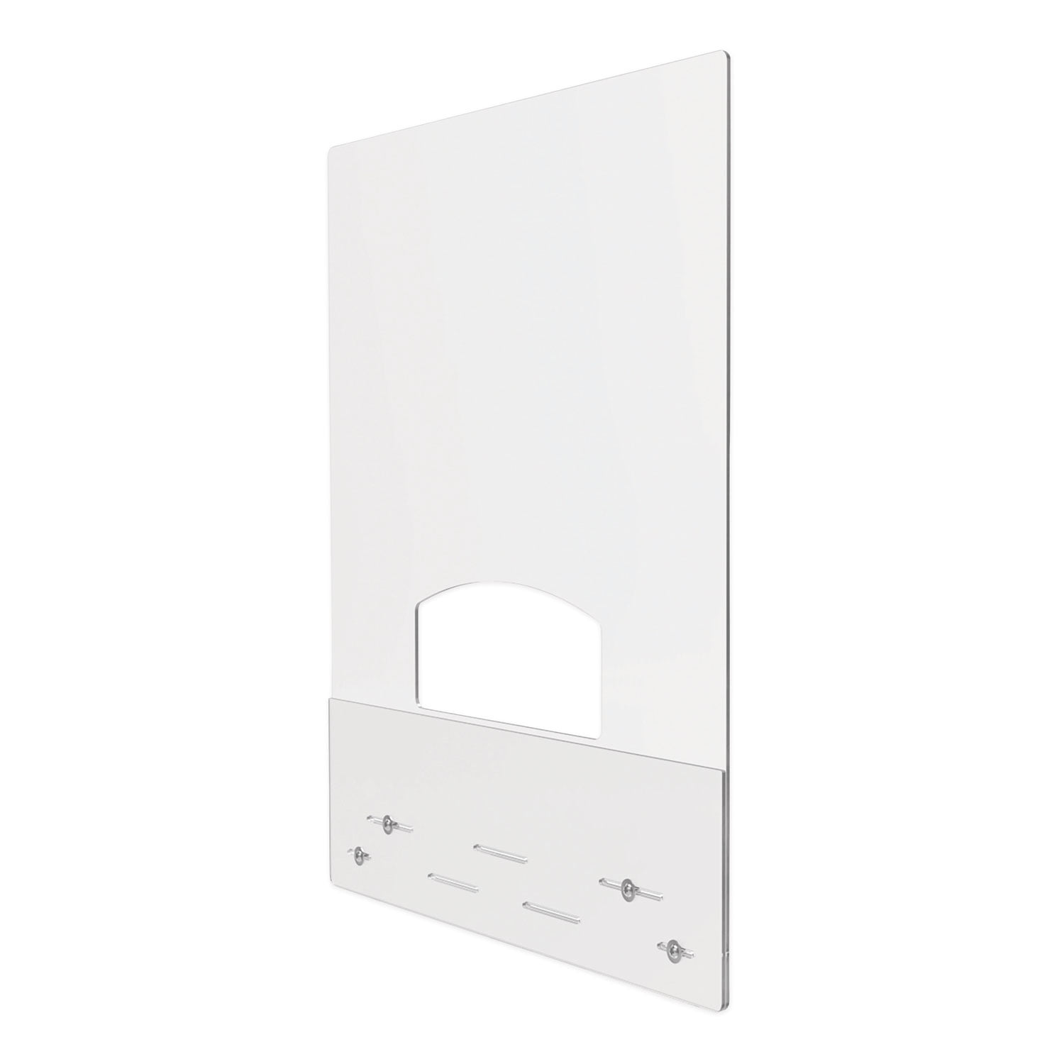 Deflecto Pass Thru Mounting Safety Barrier 31.5" x 38" Acrylic Clear 2 ...