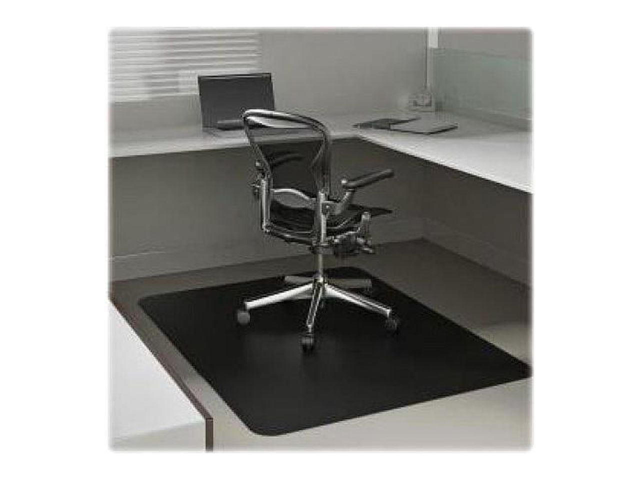 Deflecto Rectangular Chairmat Low Pile 45"x53" Black CM11242BLK ...