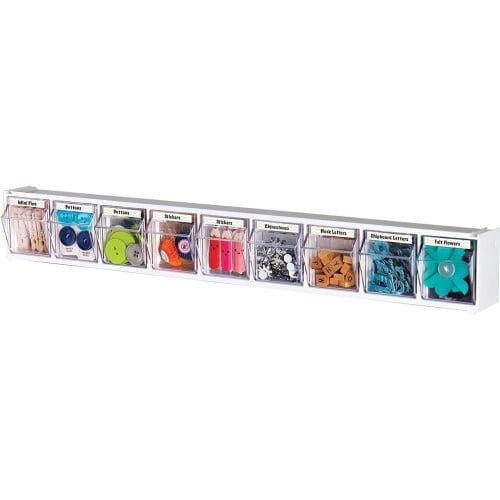 Deflecto Tilt Bin Interlocking Multi-Bin Storage Organizer, Each ...