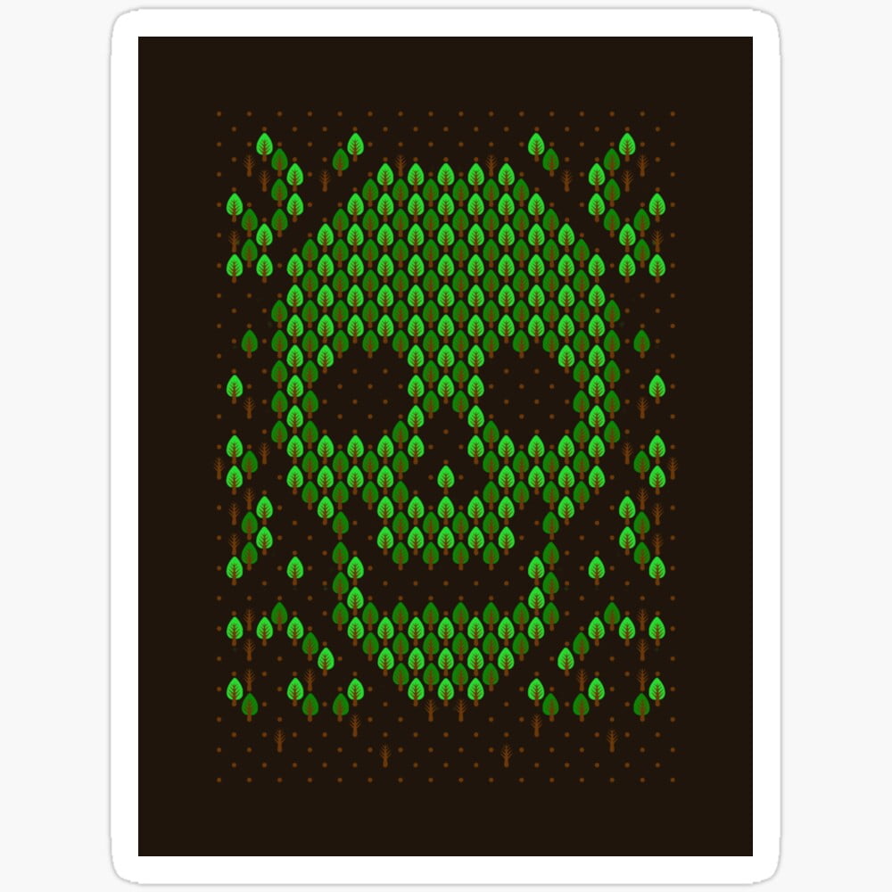 Deforestation Brown Sticker Phone Decal Water Bottle Stickers Car ...