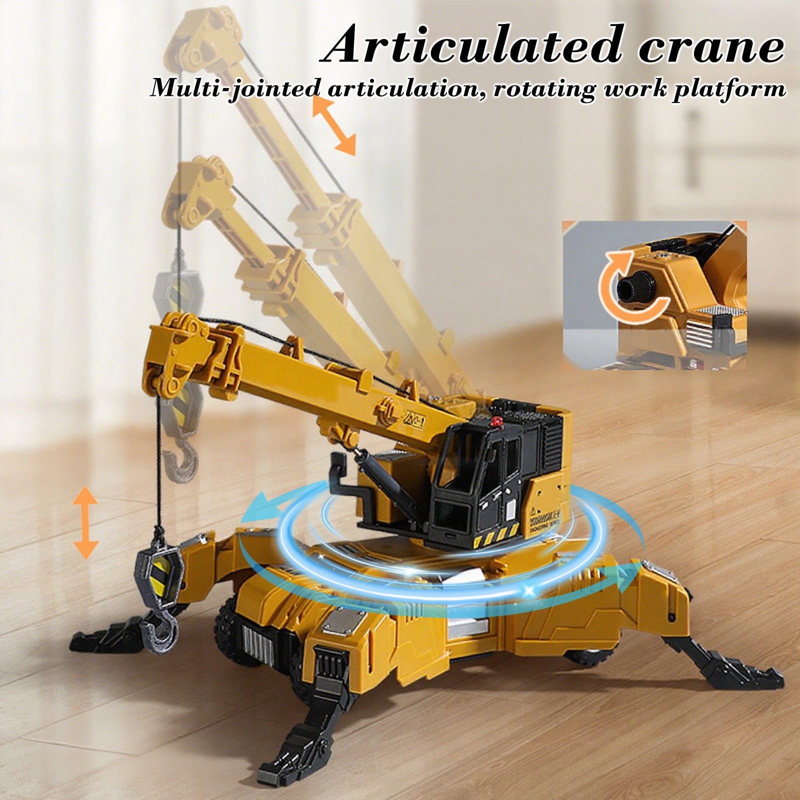 Deformable Engineering Vehicle Toy With Liftable Excavator And Long ...
