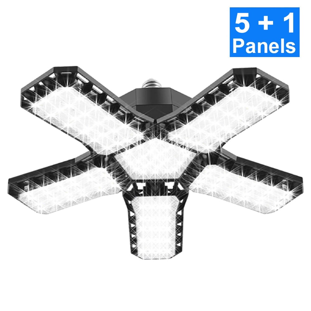 Deformable LED Bulb Garage Light with 3/5/8 Adjustable Panel LED Shop ...