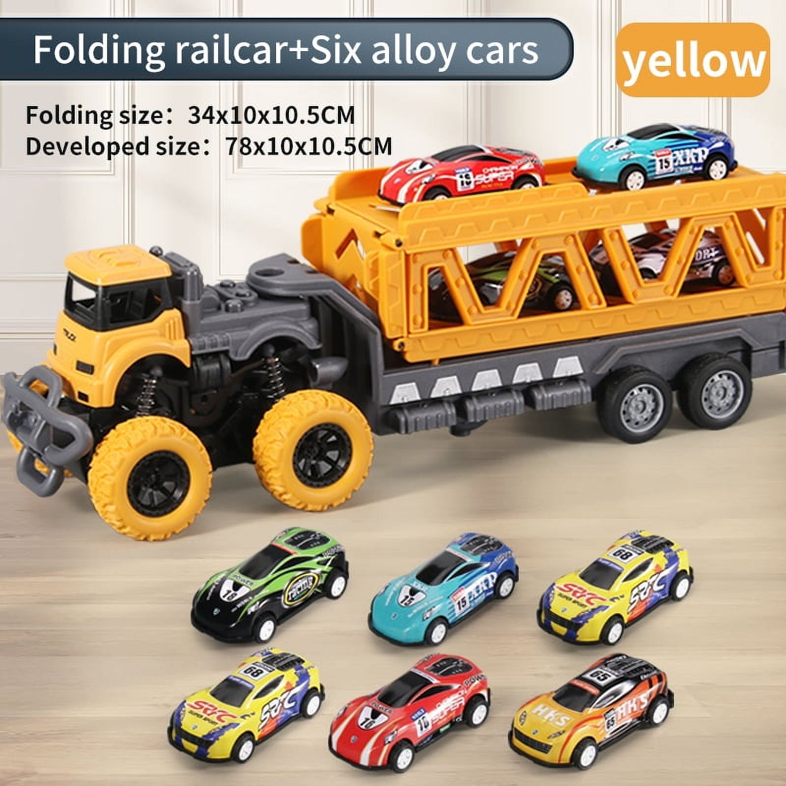 Deformable Railway Car Axle Large Folding Truck Toys For Kids Container ...