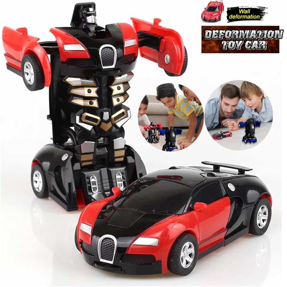 Deformation Car Robot Pull Back Car Toy for Kids Vehicles 2 in 1 ...