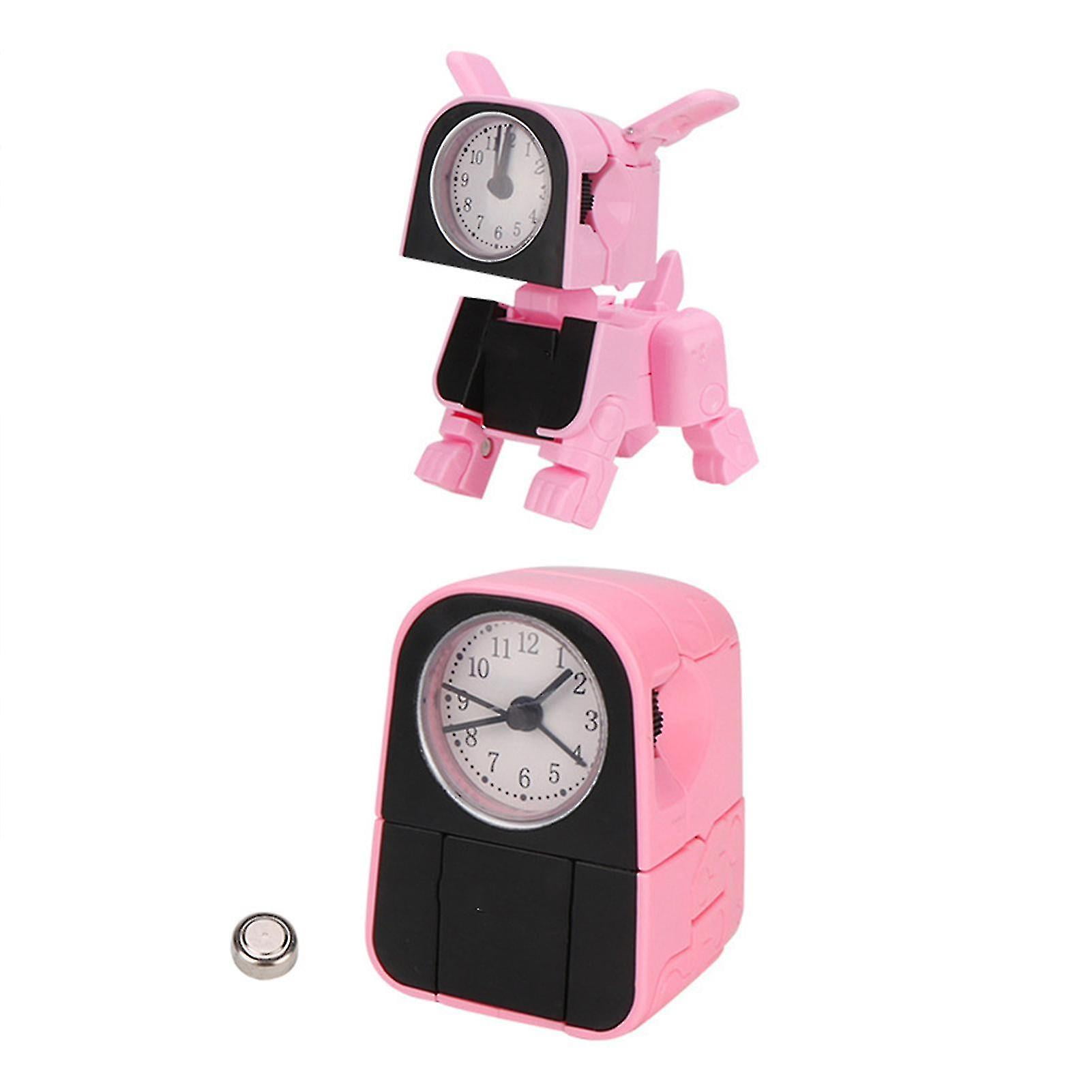 Deformation Dog Alarm Clock Cute Robot Puppy Wake Up Timer For Children ...