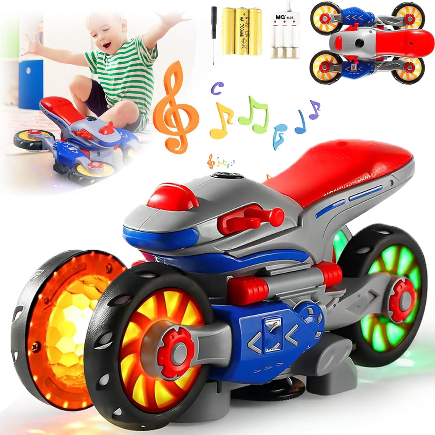 Deformation Motorcycle with Light and Music, New Electric Light and ...