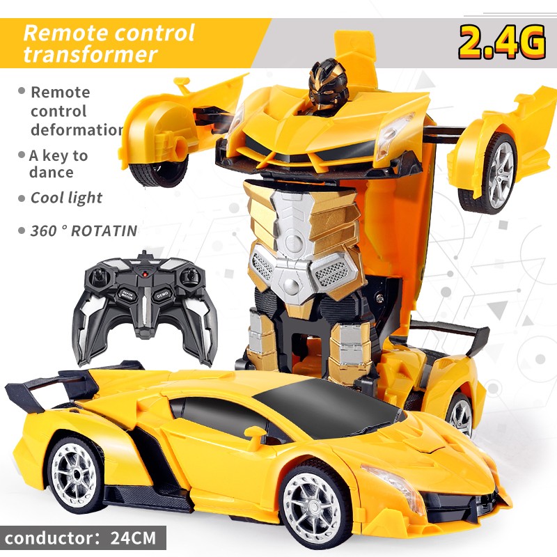 Deformation car electric remote control car 2 in 1 automatic transform ...