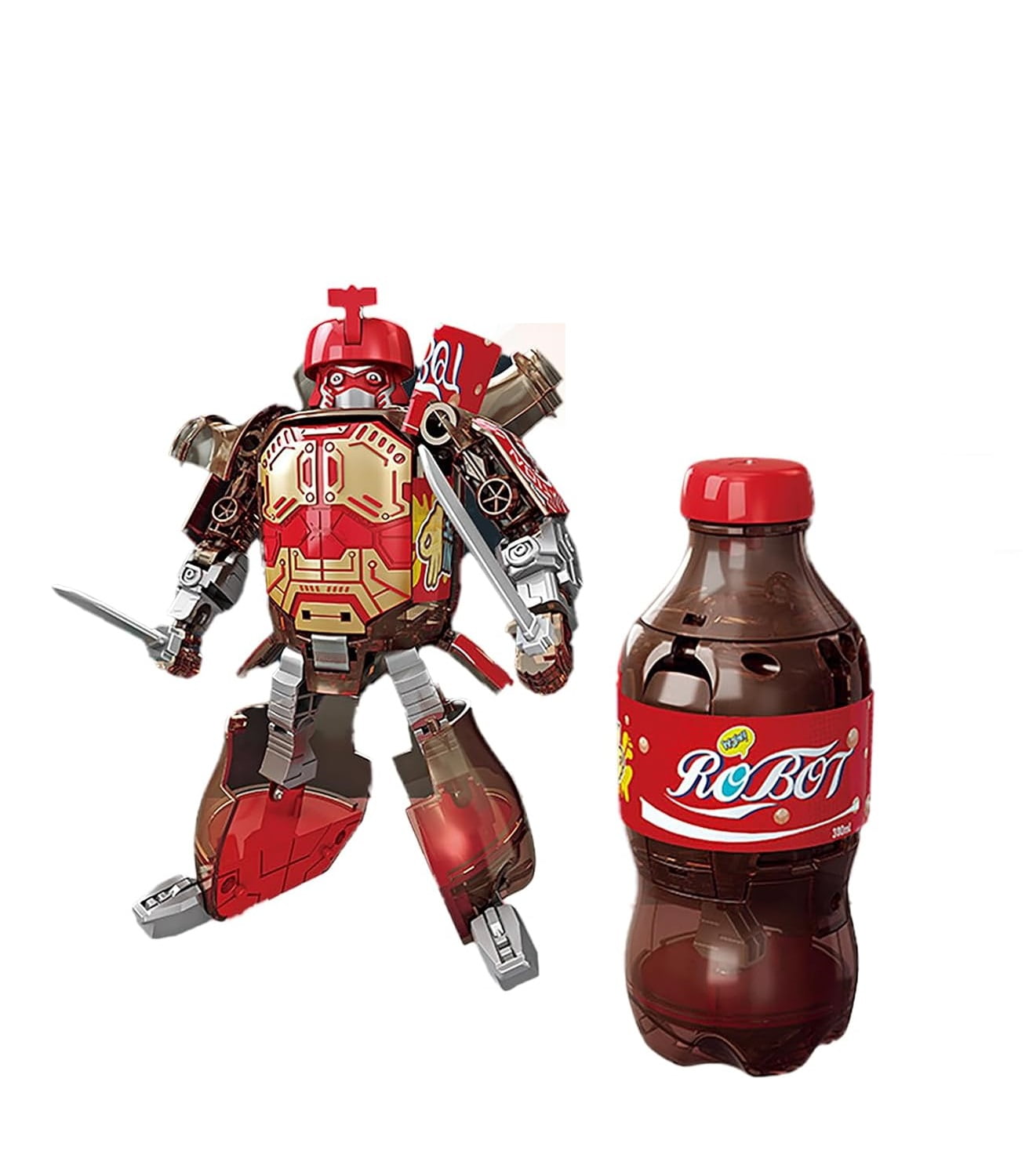 Deformed Car Robot Toy 2025 New Beverage Bottles Transformer Robot Toys ...