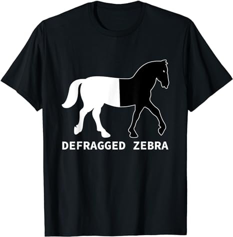Defragged Zebra Software Developer Programmer T-Shirt - Walmart.com