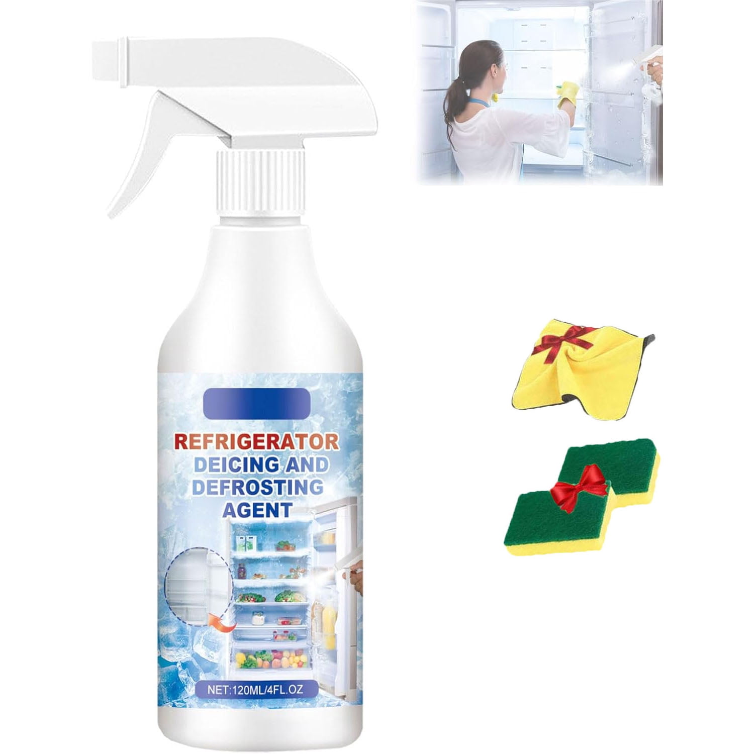 Defrosting Spray For Fridge Freezer, Fridge Defrosting Spray, De-Icer ...