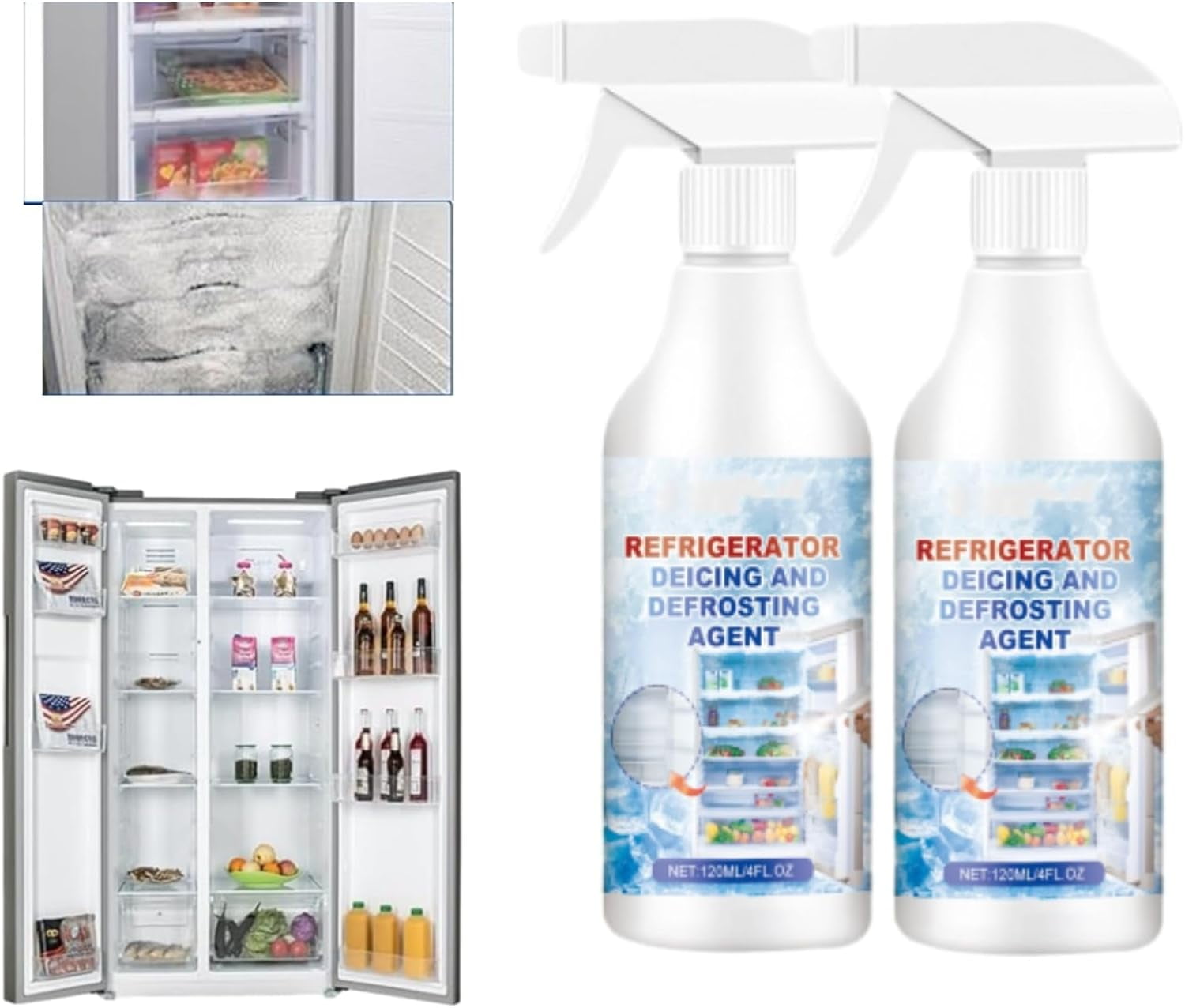 Defrosting Spray for Fridge Freezer, Refrigerator Deicing & Defrosting ...