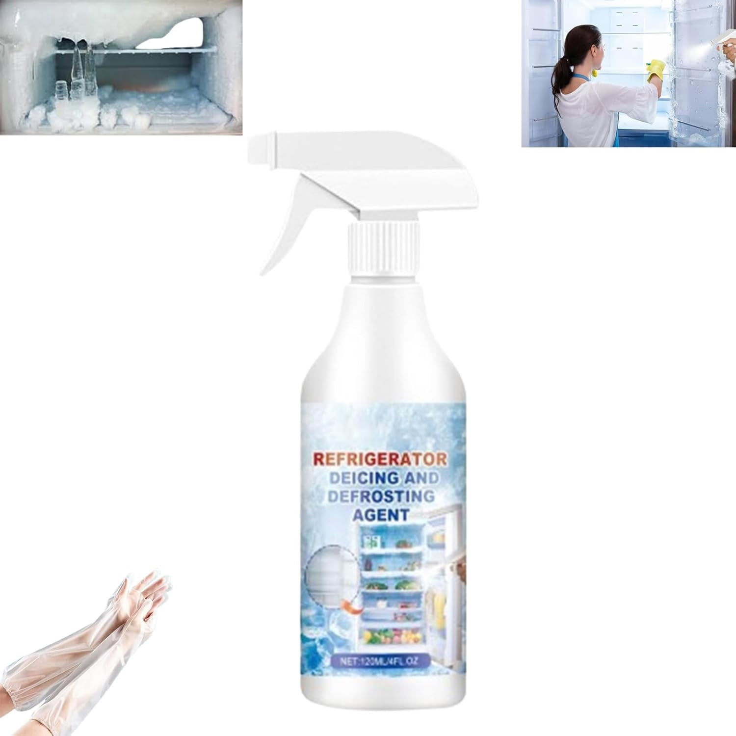 Defrosting Spray for Fridge Freezer, Refrigerator Defrosting Spray ...