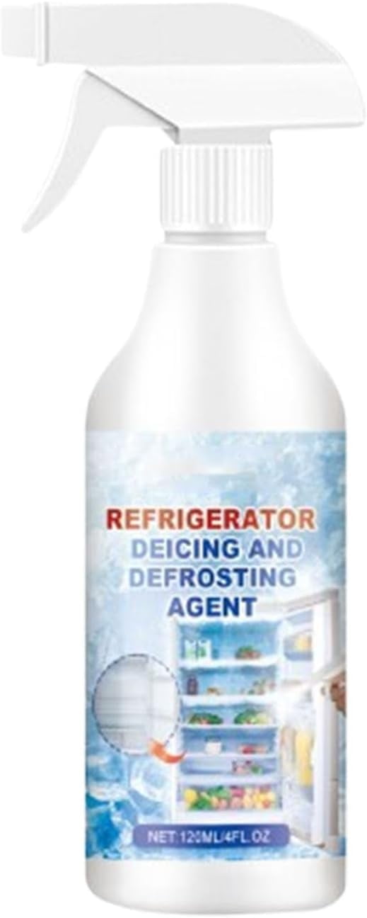 Defrosting Spray for Fridge Freezer, 4oz Refrigerator Cleaning De-Icer ...