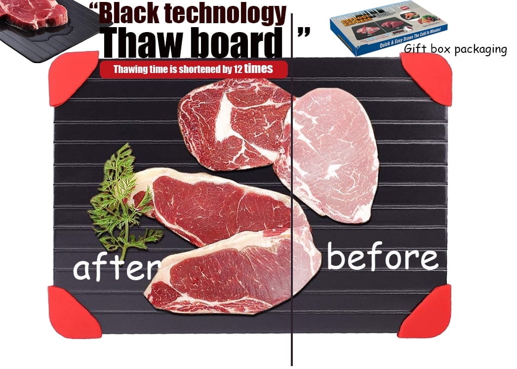 Microwave Defrosting Tray for Frozen Meat Claw Food, 14" x 8" Large ...