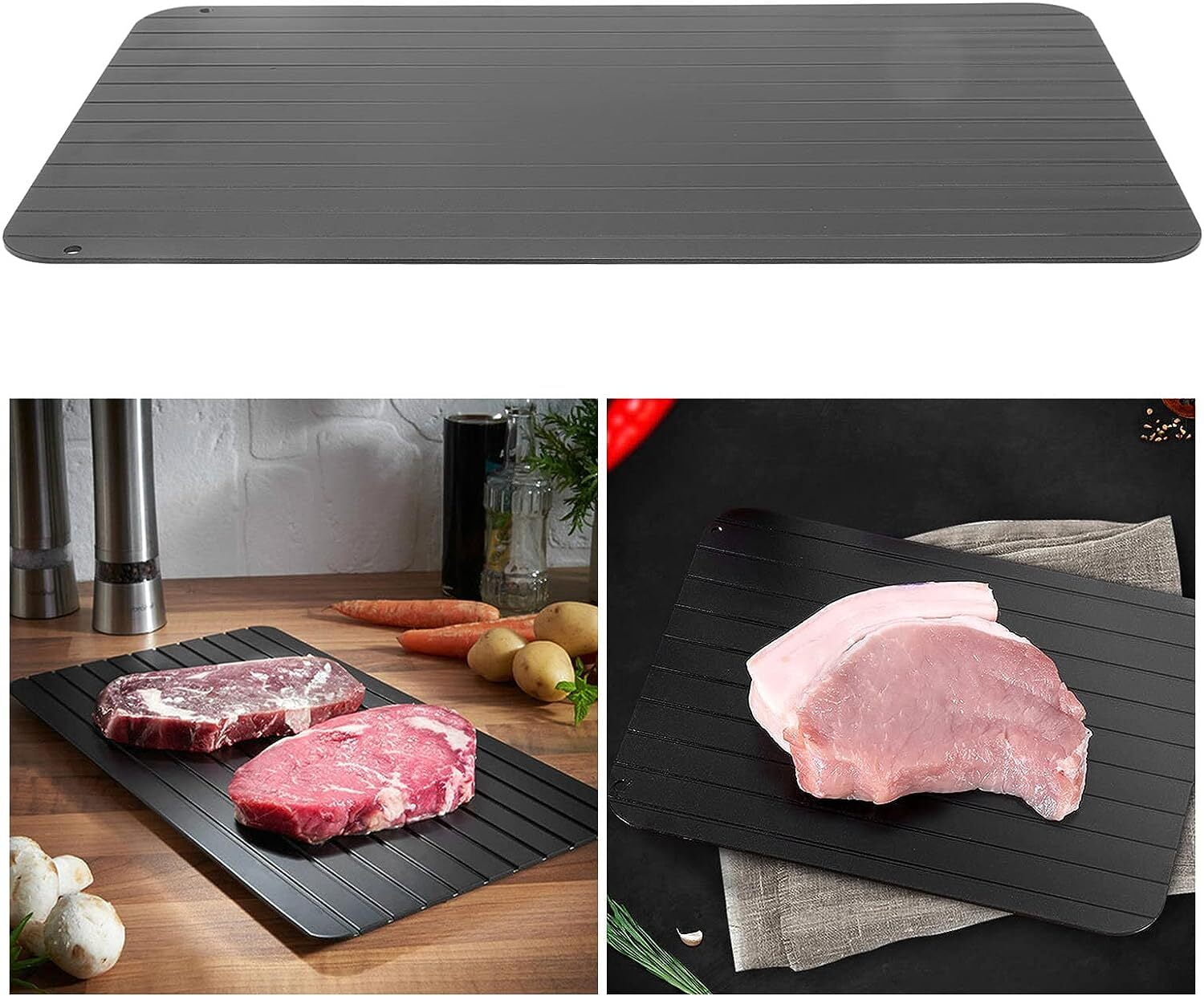Defrosting Tray for Frozen Meat, 14 x 8 inches Thawing Plate, Rapid and ...