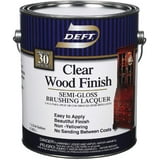 Deft 1 Gallon Clear Wood Finish Lacquer, Semi-Gloss, Transparent Coat ...