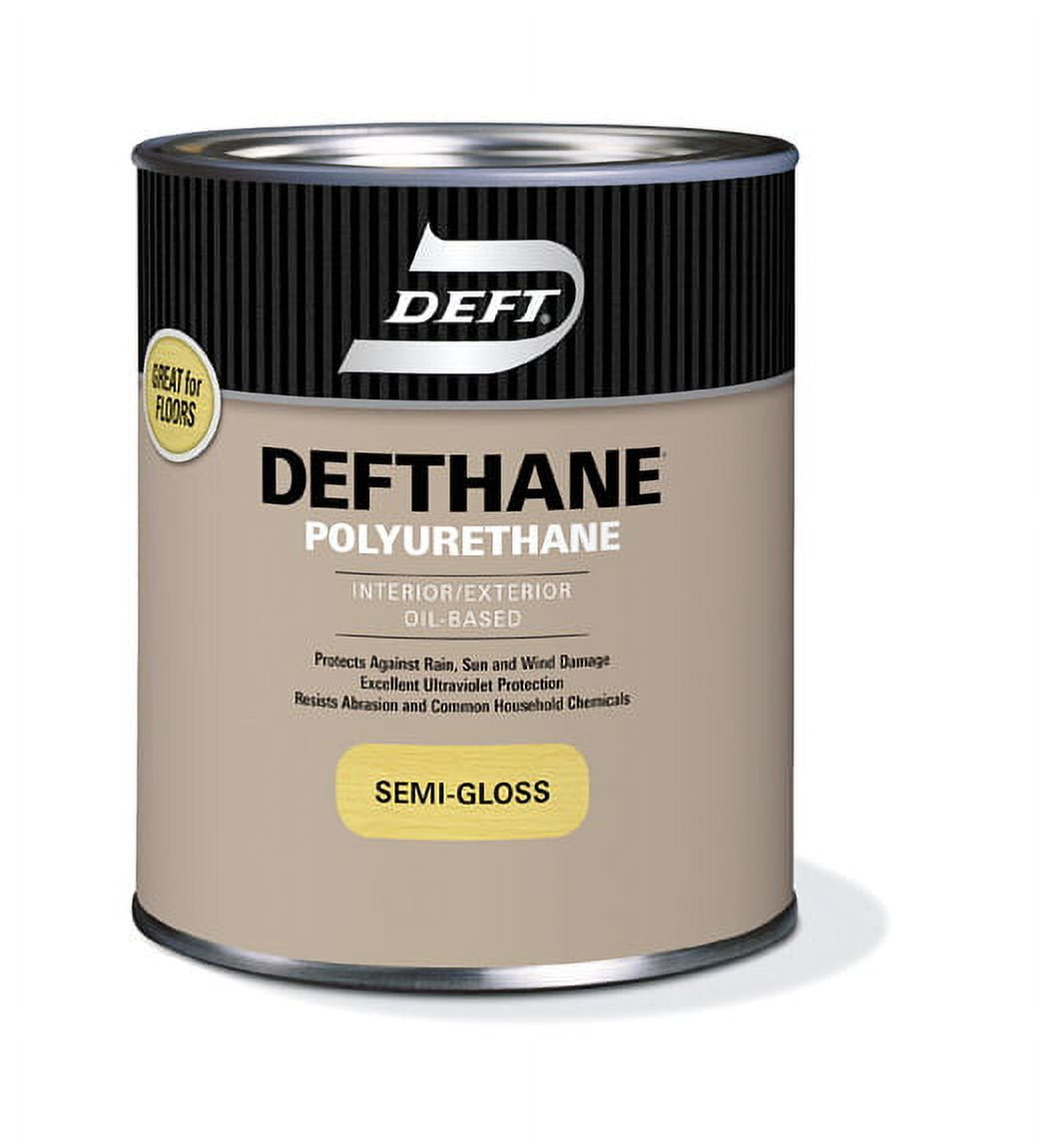 Deft® Defthane® Interior/Exterior Oil-Based Polyurethane - Semi-Gloss ...