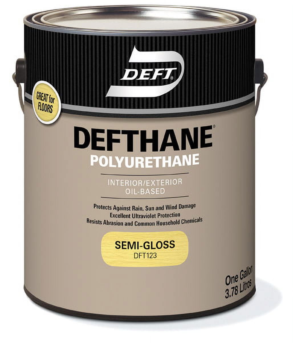 Deft® Defthane® Interior/Exterior Oil-Based Polyurethane - Semi-Gloss ...