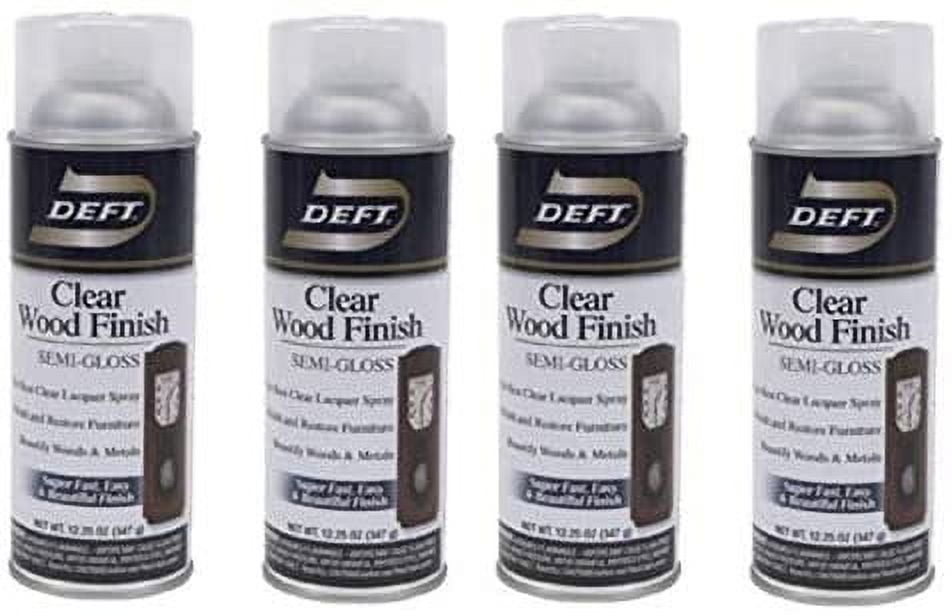 Deft Interior Clear Wood Finish Semi-Gloss Spray, 12.25-Ounce Aerosol ...