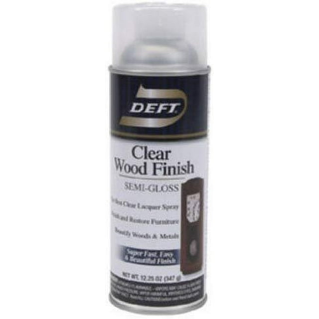 Deft Interior Clear Wood Finish Semi-Gloss Spray, 12.25-Ounce Aerosol ...