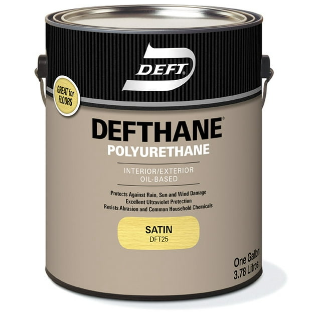 Deft® Interior/Exterior Oil-Based Polyurethane, Satin - Walmart.com