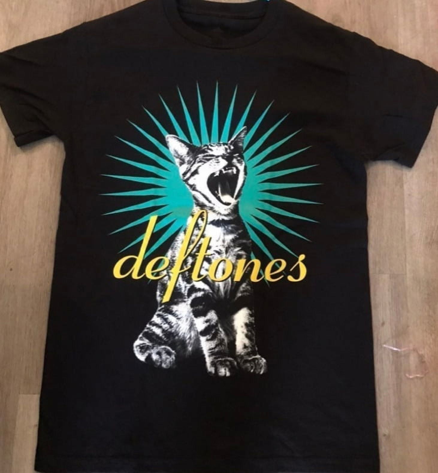 Deftones Adrenaline Screaming Cat Black Printed Graphic Tshirt ...