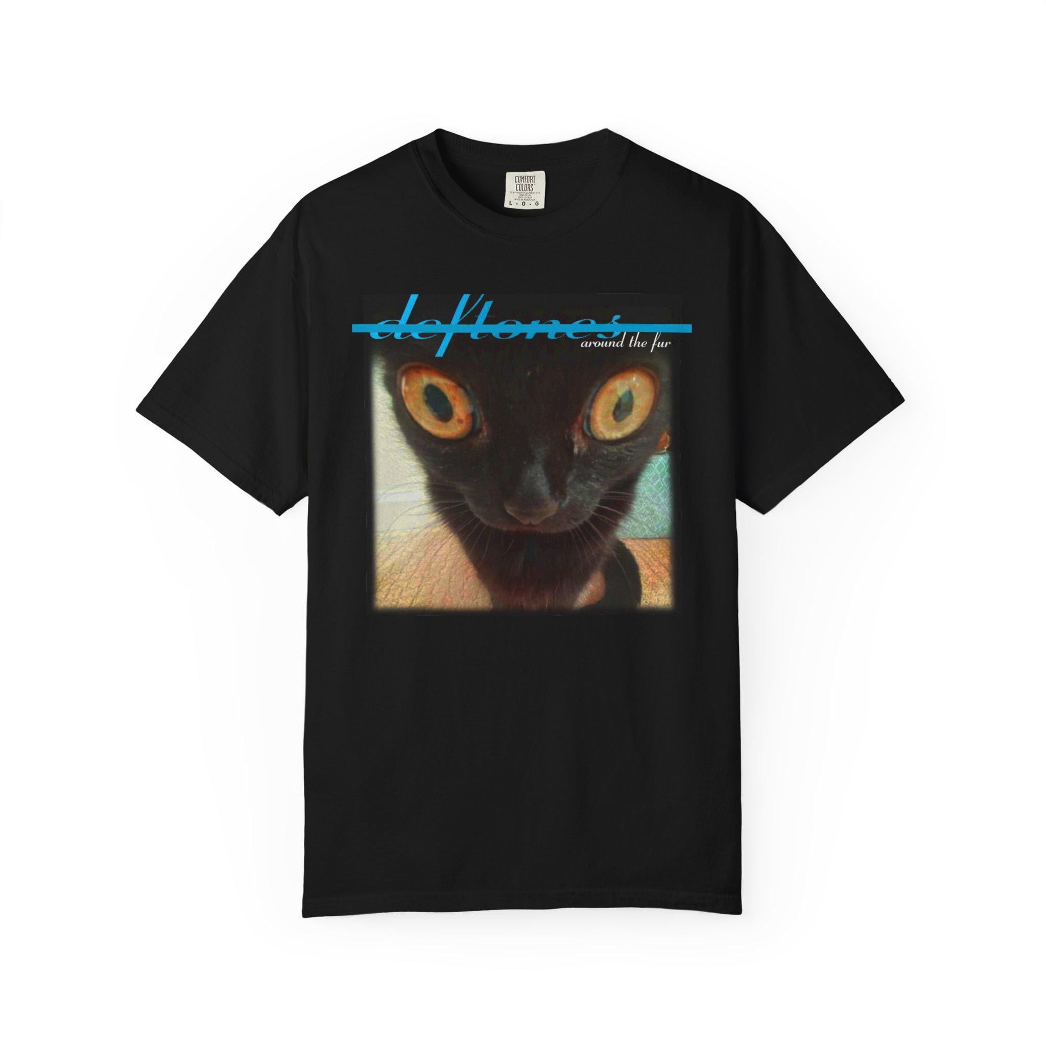 Deftones Black Cat T-shirt | Band Tee, Alternative Rock - Walmart.com