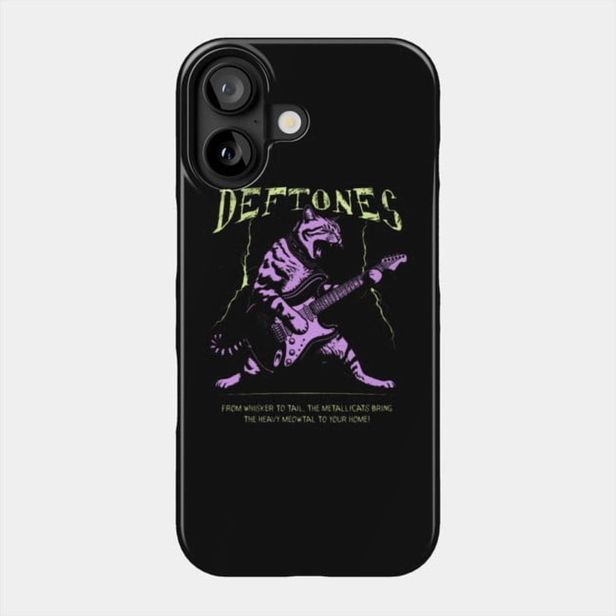 "Deftones Cat" Alternative Metal Band Feline Mashup Case for Apple ...