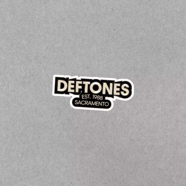 Deftones Sacramento Est. 1988 Vintage Style Band Logo Sticker ...